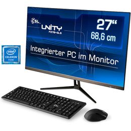 CSL All-in-One PC &raquo;Unity F27-GLS mit Windows 10 Pro&laquo; schwarz Intel UHD Graphics 600: Zuverl&auml;ssige Grafikleistung f&uuml;r allt&auml;gliche Aufgaben.