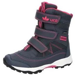 Winterstiefel Lico "Winterboot Sundsvall V", M&auml;dchen, Gr. 37, blau, Synthetik, Schuhe Winterstiefel