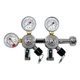ich-zapfe Co2 - Druckminderer, 2 Druckanzeigen f&uuml;r Bier und AFG, Zapfanlage 3 und 7 Bar