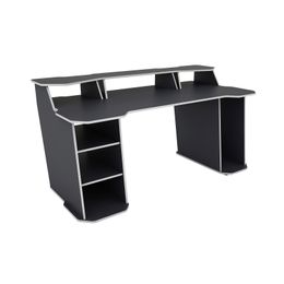 ByLiving Schreibtisch MATRIX, Breite 180 cm, anthrazit/wei&szlig;, 4 offene F&auml;cher
