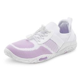 Lascana Damen Sneaker, wei&szlig;/flieder, Gr&ouml;&szlig;e 37