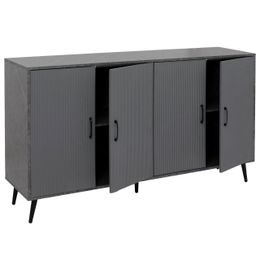 Mendler Sideboard HWC-N89, Kommode Schrank Highboard Anrichte, 3D-Design Melamin Holz, 88x150x40cm ~ Variant 109688