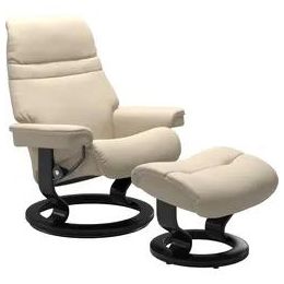 Relaxsessel stressless "Sunrise", beige (cream batick), B:79cm H:103cm T:73cm, Leder BATICK: BATICK ist ein leicht korrigiertes, durchgefärbtes und genarbtes Möbelleder, bei dem die meisten Unebenheiten und Spuren in der Regel entfernt wurden.;Leder PALOMA: PALOMA ist ein durchgefärbtes Semianilin-Möbelleder mit natürlicher Narbung.;ROHLEDER Stoff Q2 FARON: Ein fester zuverlässiger Bouclé mit eine