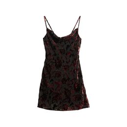Superdry Kleid Damen Größe 42 creme / rot / schwarz Winterkleid