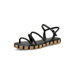 Tamaris Strap Sandals female Black size 36