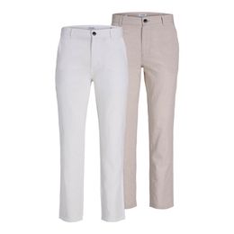 Jack & Jones JACK & JONES Hose Herren Gr&ouml;&szlig;e 32 beige / wei&szlig;
