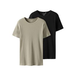 TWO SOON T-Shirt M&auml;dchen Gr&ouml;&szlig;e 158/164 khaki / schwarz