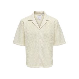 Only & Sons Only & Sons Button Up Shirt 'ONSNovak' male White size XXL