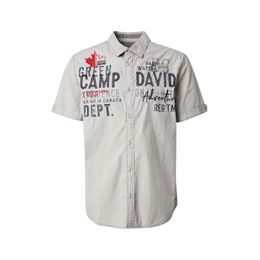 CAMP DAVID Hemd Herren Gr&ouml;&szlig;e XXL navy / grau / rot