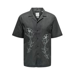 Only & Sons Only & Sons Button Up Shirt 'ONSGali' male Grey size XL