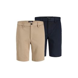 Jack & Jones JACK & JONES Shorts Herren Größe 38 camel / marine