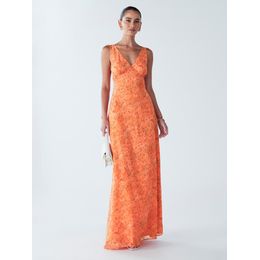 BWLDR Kleid 'Chelsea' Damen Gr&ouml;&szlig;e 42 gr&uuml;n / orange / dunkelorange Winterkleid