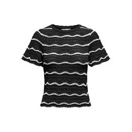 Only Pullover 'ONLAnna Sofia' Damen Größe XL schwarz / offwhite