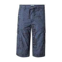 CAMP DAVID Shorts Herren Größe 33 taubenblau / schwarz