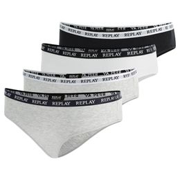 Replay Slip Damen Größe XL grau / schwarz / weiß