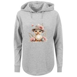 F4NT4STIC Sweatshirt 'S&uuml;&szlig;es Oster K&uuml;ken mit Hut' Damen Gr&ouml;&szlig;e L beige / gelb / grau / pink / schwarz