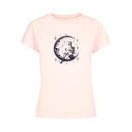 F4NT4STIC T-Shirt 'Gothic Valentinstag Skelett Mond' Damen Gr&ouml;&szlig;e XXXL puder / schwarz