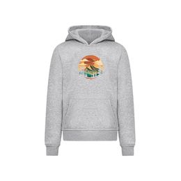 F4NT4STIC Sweatshirt 'Sonnenuntergang Berglandschaft' girl Grey size 122/128