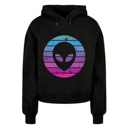 F4NT4STIC Sweatshirt 'Alien Kopf' Damen Gr&ouml;&szlig;e XS mischfarben / schwarz