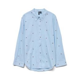 V&eacute;ro Moda VERO MODA Bluse 'VMOdona' Damen Gr&ouml;&szlig;e XL hellblau / oliv / rot