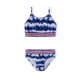 MINOTI Bikini M&auml;dchen Gr&ouml;&szlig;e 146/152 rauchblau / dunkelblau / pitaya / wei&szlig;