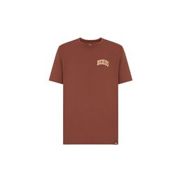 Dickies T-Shirt 'Aitkin' Herren Gr&ouml;&szlig;e S braun / gelb / wei&szlig;