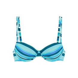 s.Oliver Bikinitop Damen Gr&ouml;&szlig;e 75 t&uuml;rkis / azur / petrol / wei&szlig;