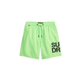 Superdry & Co Badeshorts Herren Gr&ouml;&szlig;e L neongr&uuml;n / schwarz