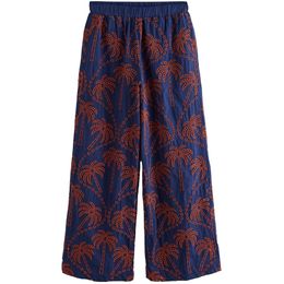 next Pants 'Palmen-Print' female Blue size 8