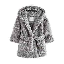next Bathrobe boy Grey size 12-18 mths