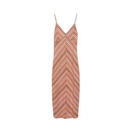 Véro Moda VERO MODA Kleid 'VMDemi' Damen Größe 34 beige / braun / orange / rot Winterkleid
