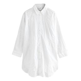 next Strukturiertes Hemd 'Cornelli Cover-up' Damen Gr&ouml;&szlig;e 7XL wei&szlig;