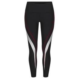 active by Lascana LASCANA ACTIVE Sporthose Damen Gr&ouml;&szlig;e XS rot / schwarz / wei&szlig;