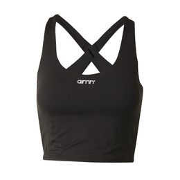 aim'n Aim'n Sporttop 'Core Essential' Damen Größe S schwarz / weiß