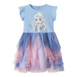 name it Kleid 'NMFAblina Frozen' Mädchen Größe 128 blau / hellblau / rosa / offwhite