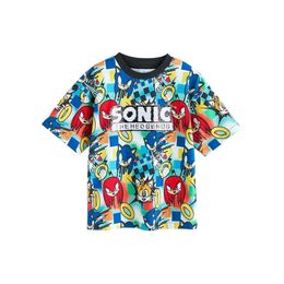next T-Shirt 'Sonic' Jungen Gr&ouml;&szlig;e 104 blau / rot / schwarz / wei&szlig;