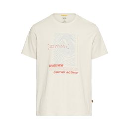 Camel Active T-Shirt Herren Größe 4XL beige / blau / orange