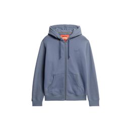 Superdry & Co Zip-Up Hoodie 'Essential' male Blue size XXXL
