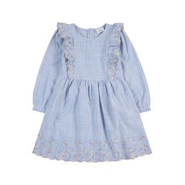 s.Oliver Kleid Mädchen Größe 140 blau / hellgrün / hellpink / weiß