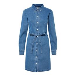 Pieces Kleid 'PCSilje' Damen Größe 42 blue denim Winterkleid