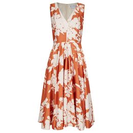 Kleo Kleid Damen Gr&ouml;&szlig;e 36 orange / wei&szlig;