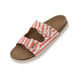 Palado Pantolette 'Korfu Marina' Damen Größe 38 pink / weiß