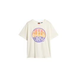 Superdry T-Shirt Damen Größe L apricot / neonorange / pitaya / wollweiß