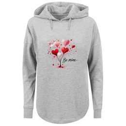 F4NT4STIC Sweatshirt 'Herzbaum Be Mine!' Damen Gr&ouml;&szlig;e XL graumeliert / rot / schwarz