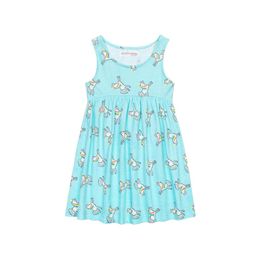 MINOTI Kleid M&auml;dchen Gr&ouml;&szlig;e 110/116 aqua / mischfarben