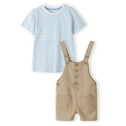 MINOTI Set Jungen Gr&ouml;&szlig;e 62/68 beige / sand / hellblau