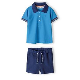 MINOTI Set Jungen Gr&ouml;&szlig;e 92/96 blau / dunkelblau