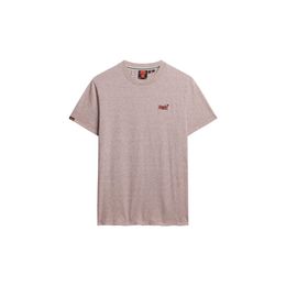 Superdry T-Shirt 'Essential' Herren Gr&ouml;&szlig;e L weinrot / hellrot / wei&szlig;