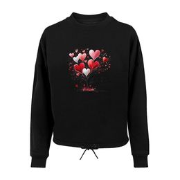 F4NT4STIC Sweatshirt 'Herzbaum Be Mine!' Damen Gr&ouml;&szlig;e M rot / schwarz