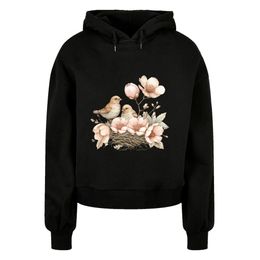 F4NT4STIC Sweatshirt 'Vogelnest Blumen' female Black size S